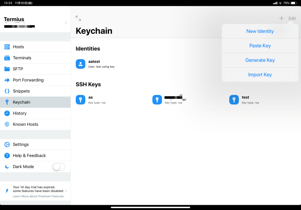 iPad Proでsshクライアント「Termius」を使ってみた | tomikyブログ