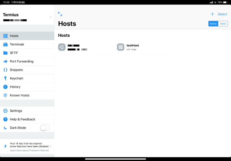 iPad Proでsshクライアント「Termius」を使ってみた | tomikyブログ
